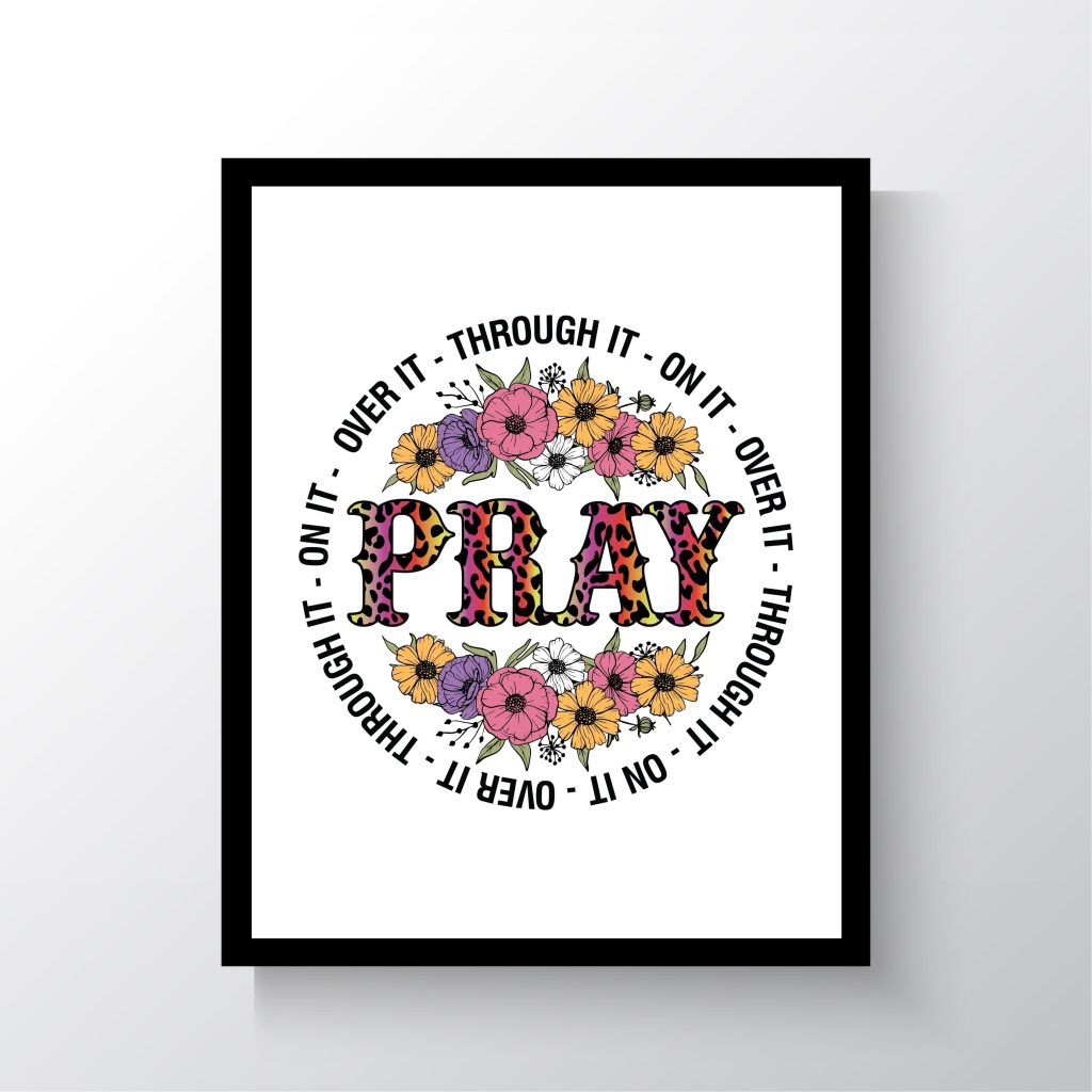 PRAY, Wall art frame. - Jemyka Shop